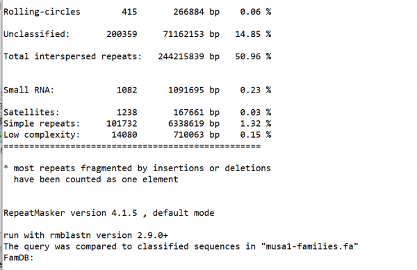 解决重复序列注释难题，用RepeatModeler和RepeatMasker就够了！（二） – 云生信